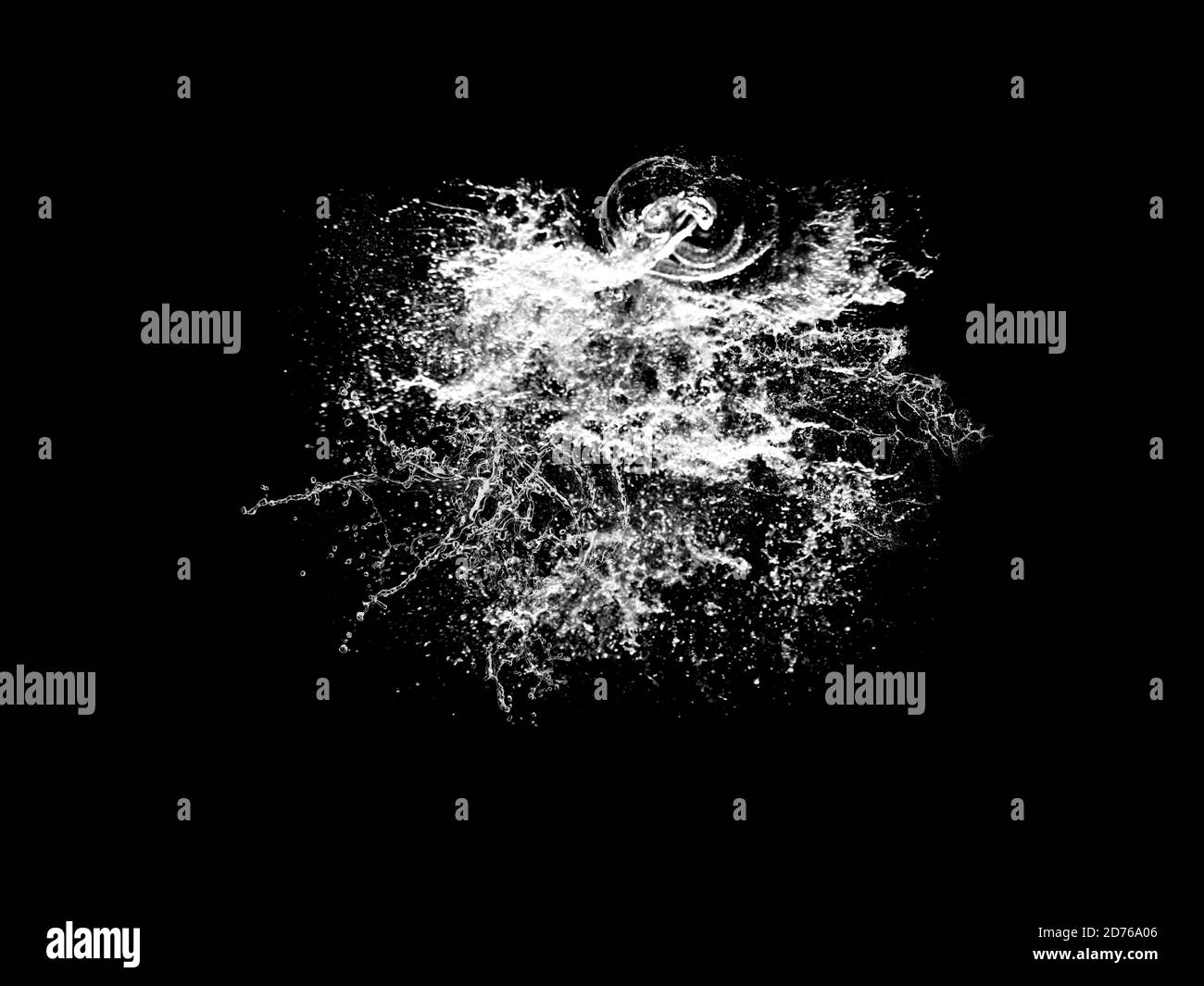 Stock image of water splash: High resolution water splashes isolated on ...