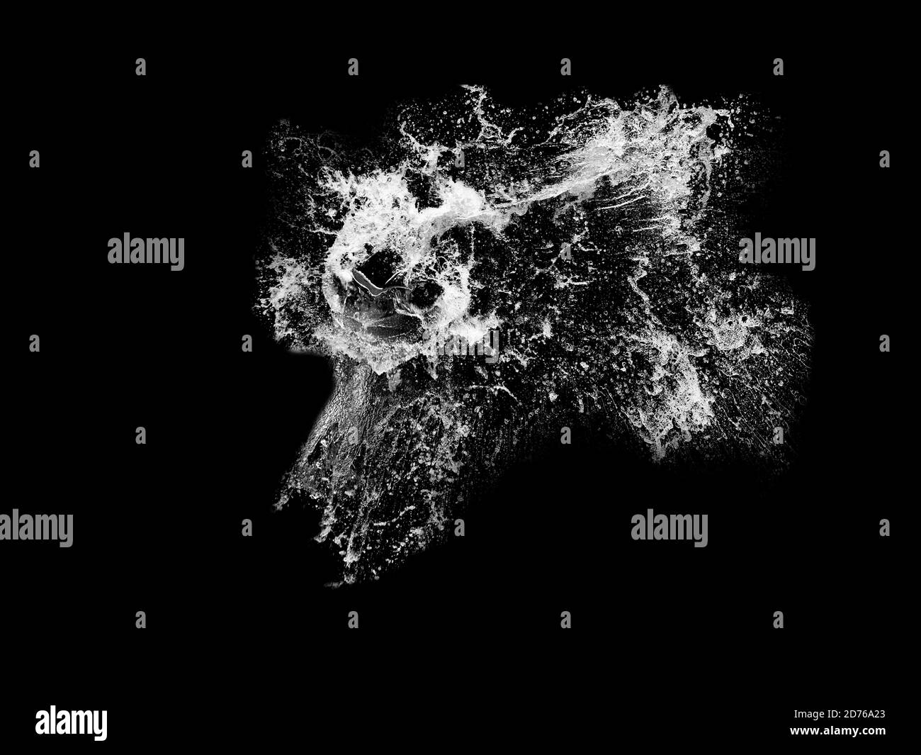 Stock image of water splash: High resolution water splashes isolated on ...