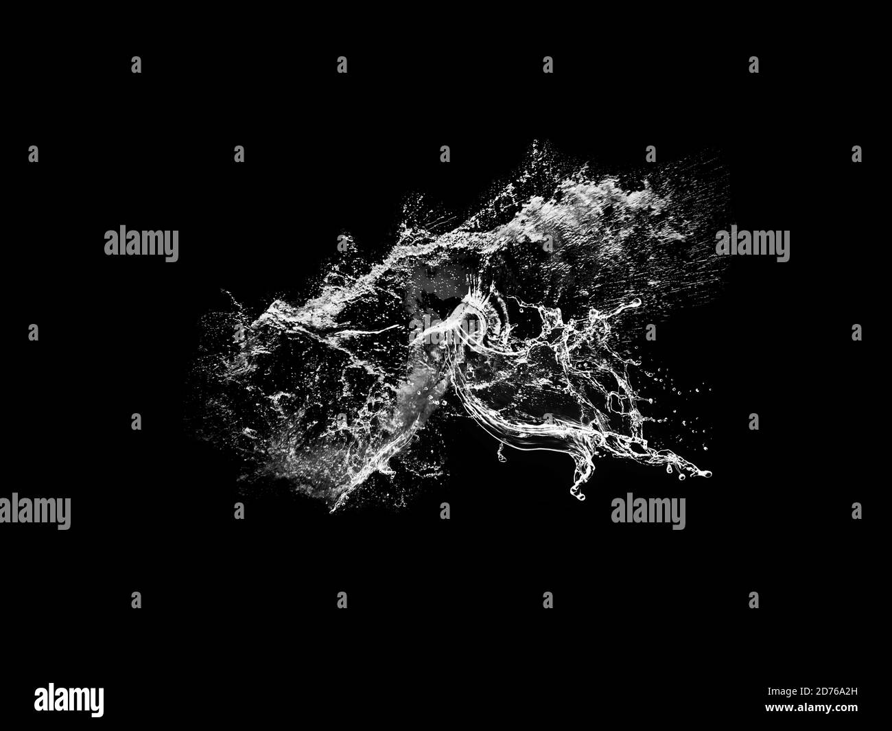 Stock image of water splash: High resolution water splashes isolated on ...