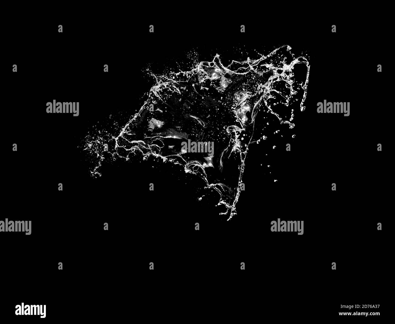 Stock image of water splash: High resolution water splashes isolated on ...