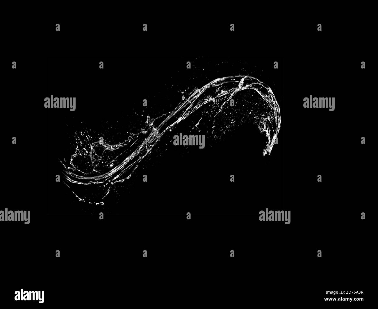 Stock image of water splash: High resolution water splashes isolated on ...