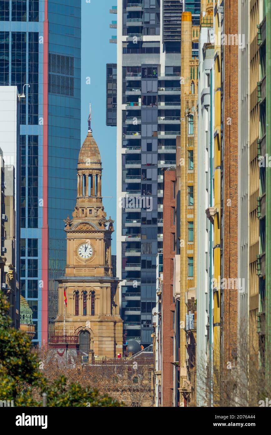 Highrise buildings in the city centre of Sydney, Australia, including ...