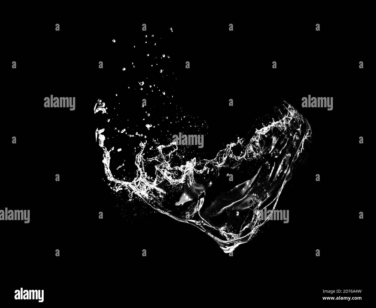 Stock image of water splash: High resolution water splashes isolated on ...