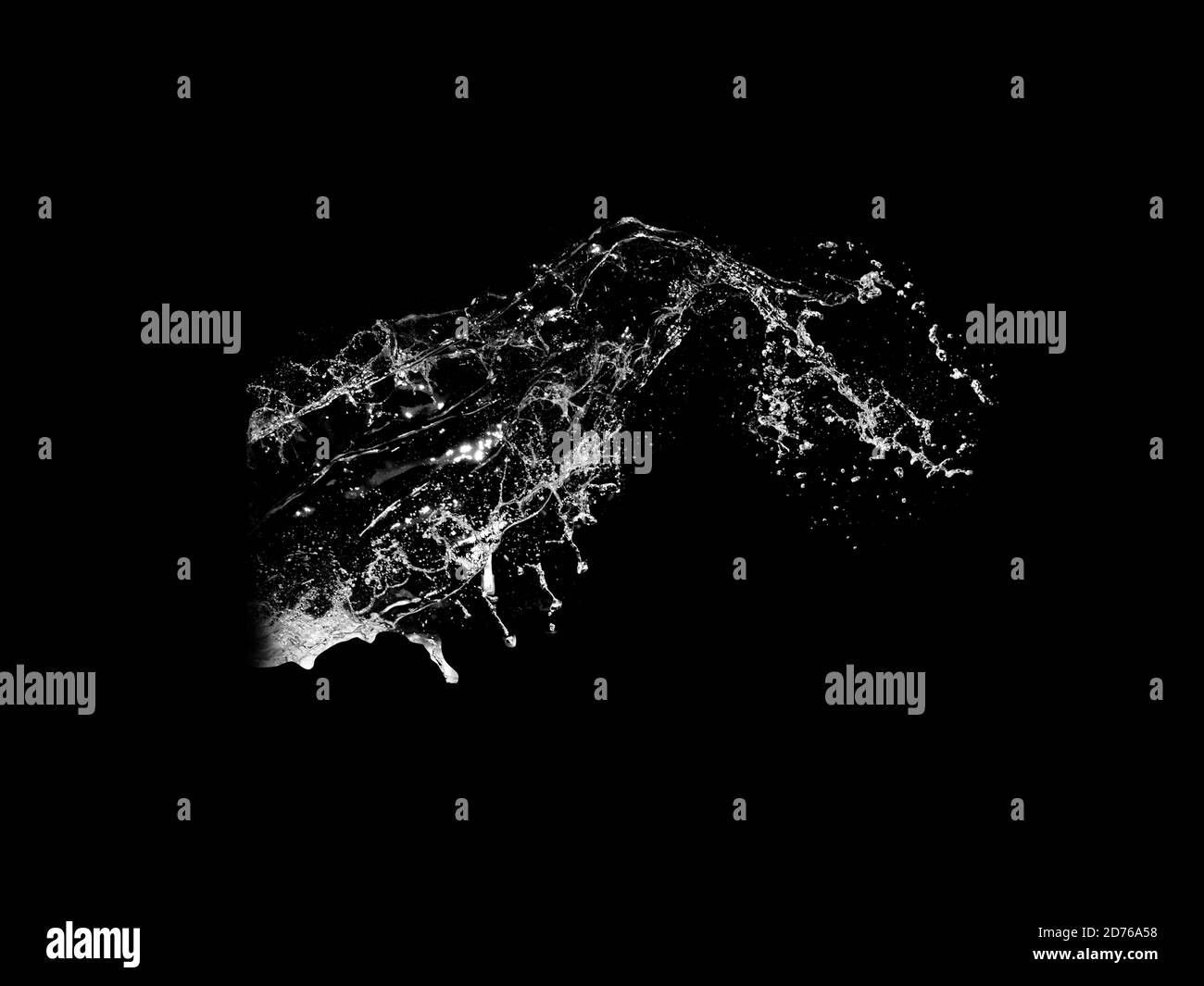 Stock image of water splash: High resolution water splashes isolated on ...