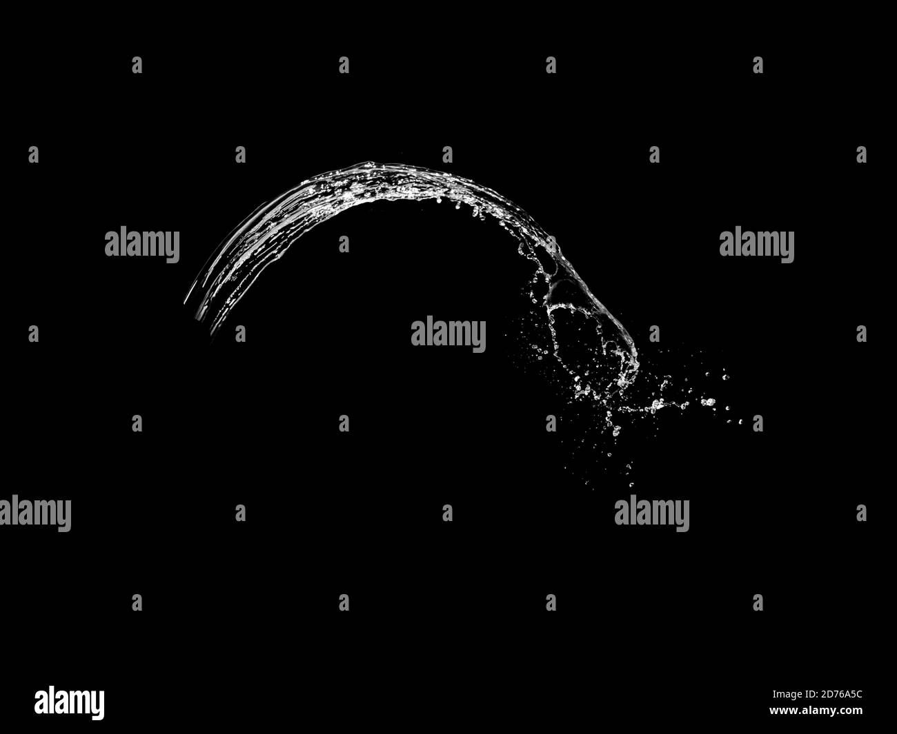 Stock image of water splash: High resolution water splashes isolated on ...
