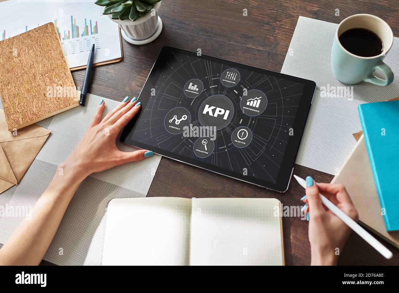 KPI - Key performance indicator. Business process efficiency ...