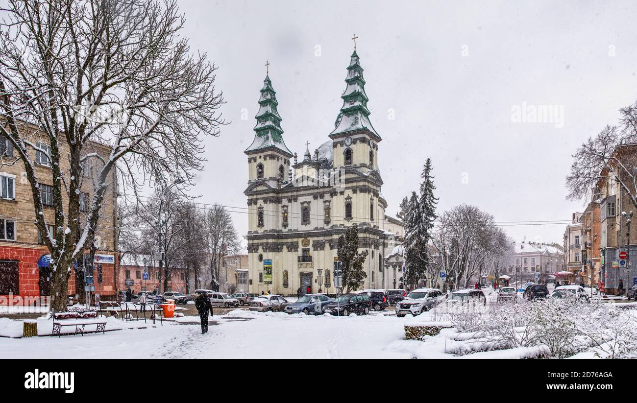 Ternopil, Ukraine 01.05.2020. Church of the Immaculate Conception of ...