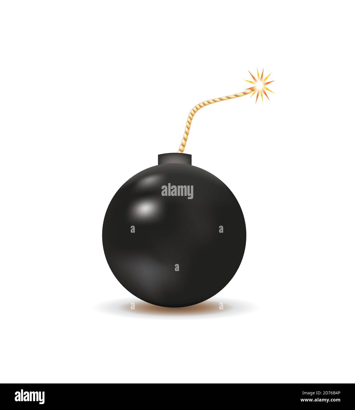 Black retro bomb. vector illustration Stock Vector Image & Art - Alamy