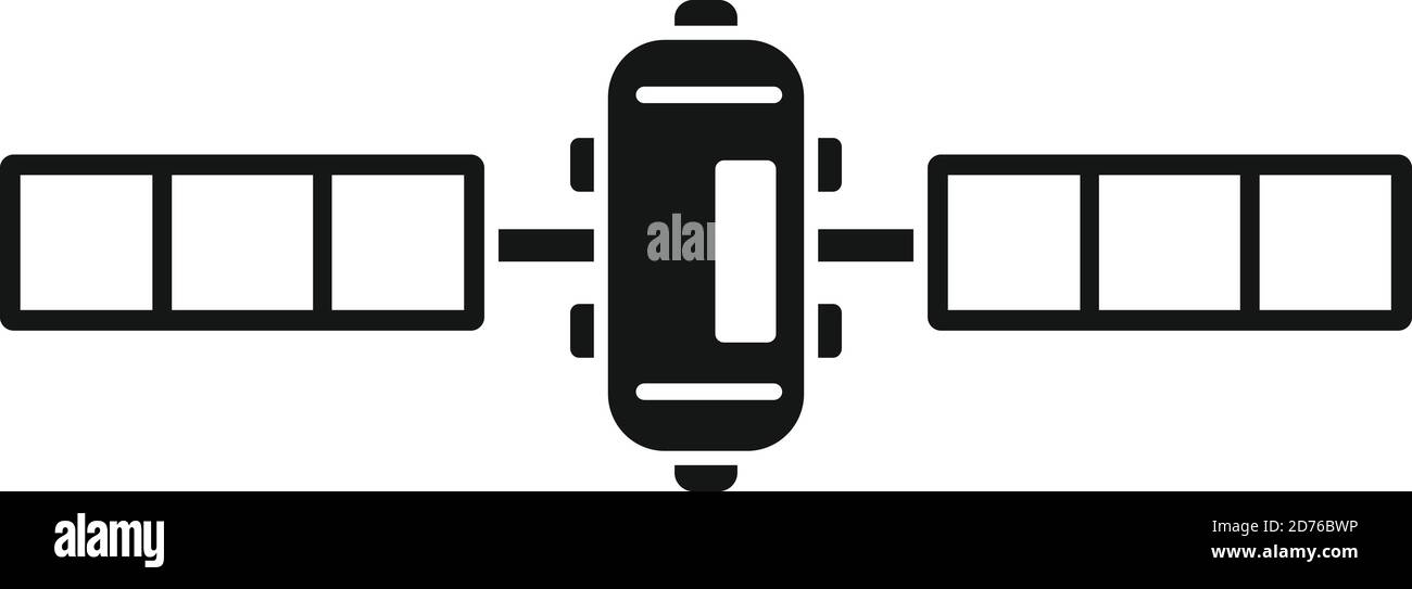 Orbit satellite icon. Simple illustration of orbit satellite vector ...