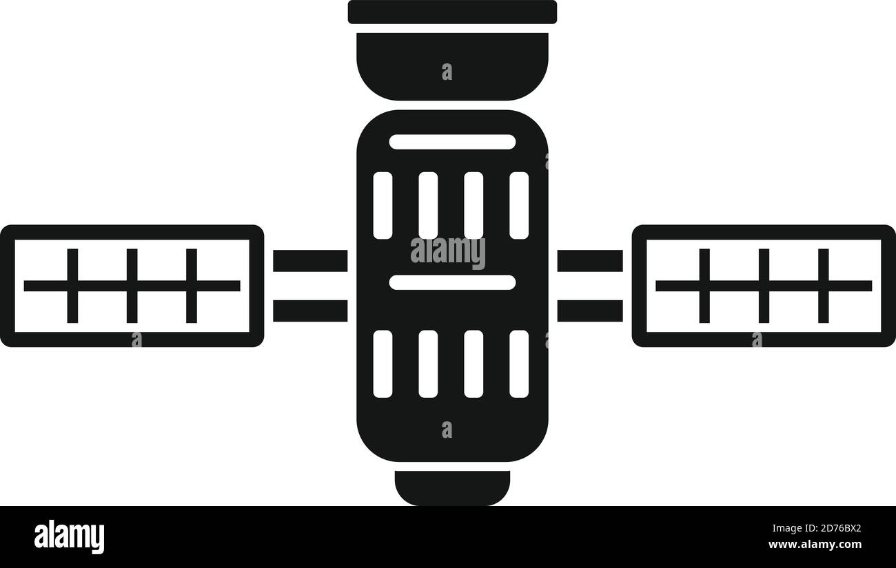 Communication satellite icon. Simple illustration of communication ...