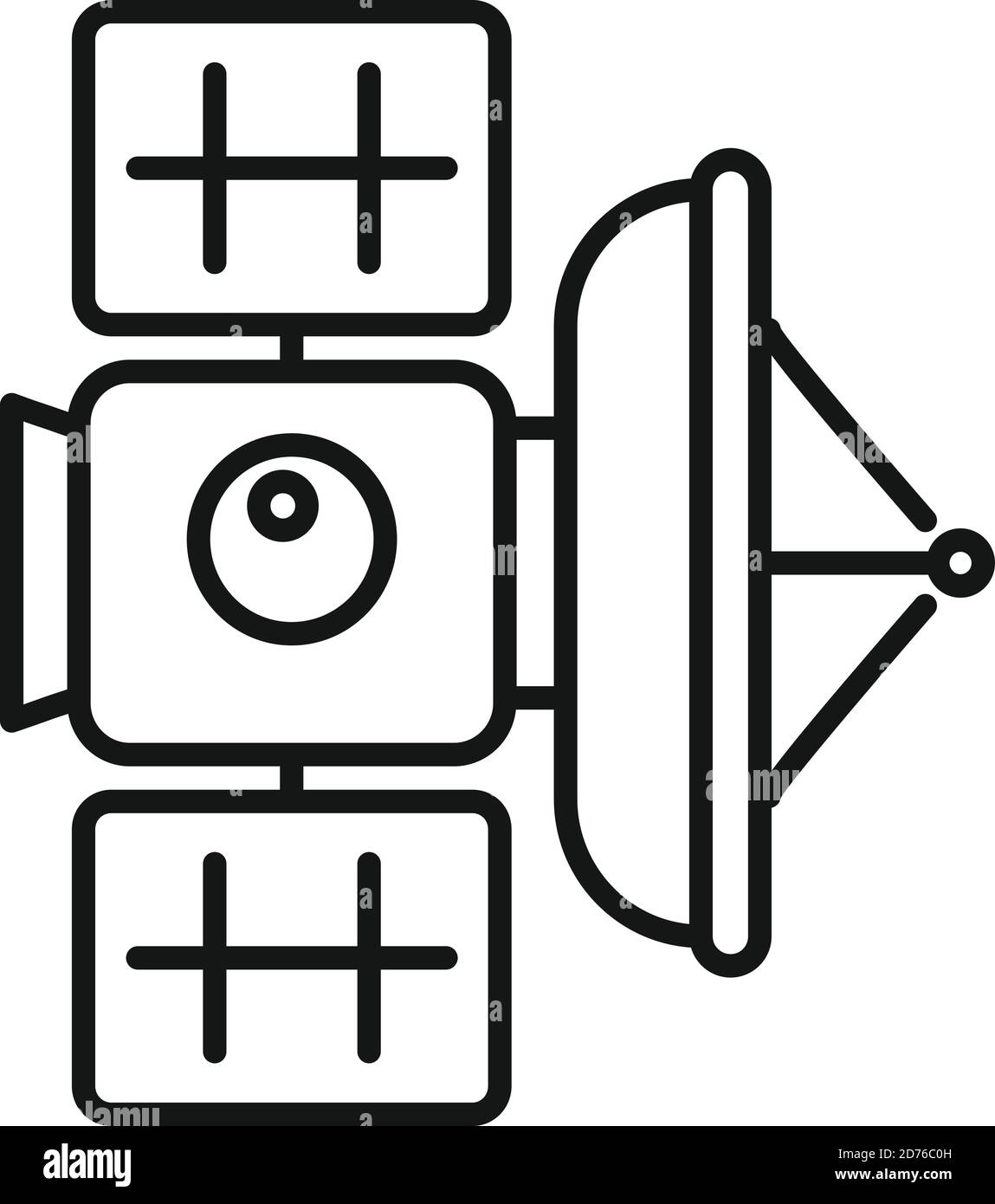 Transmitter Satellite Icon Outline Transmitter Satellite Vector Icon