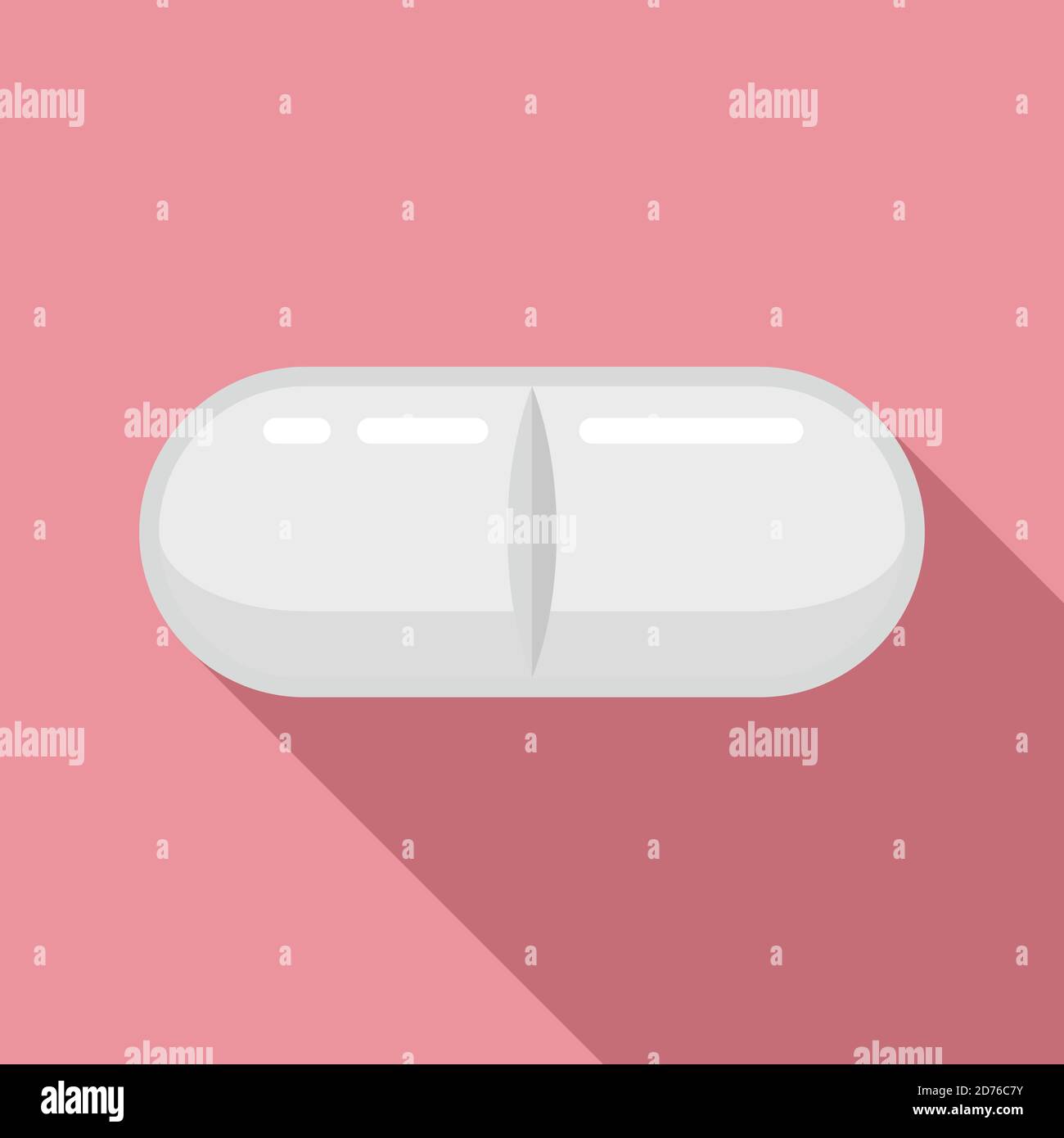 Dose capsule pill icon. Flat illustration of dose capsule pill vector ...