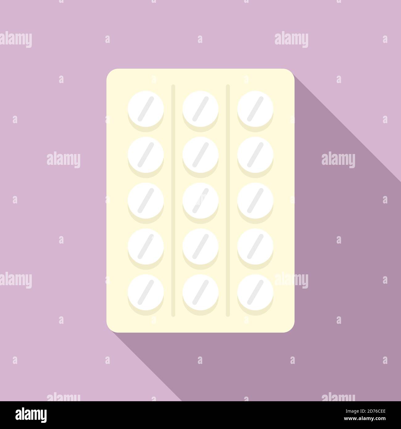 Pill pack icon. Flat illustration of pill pack vector icon for web ...
