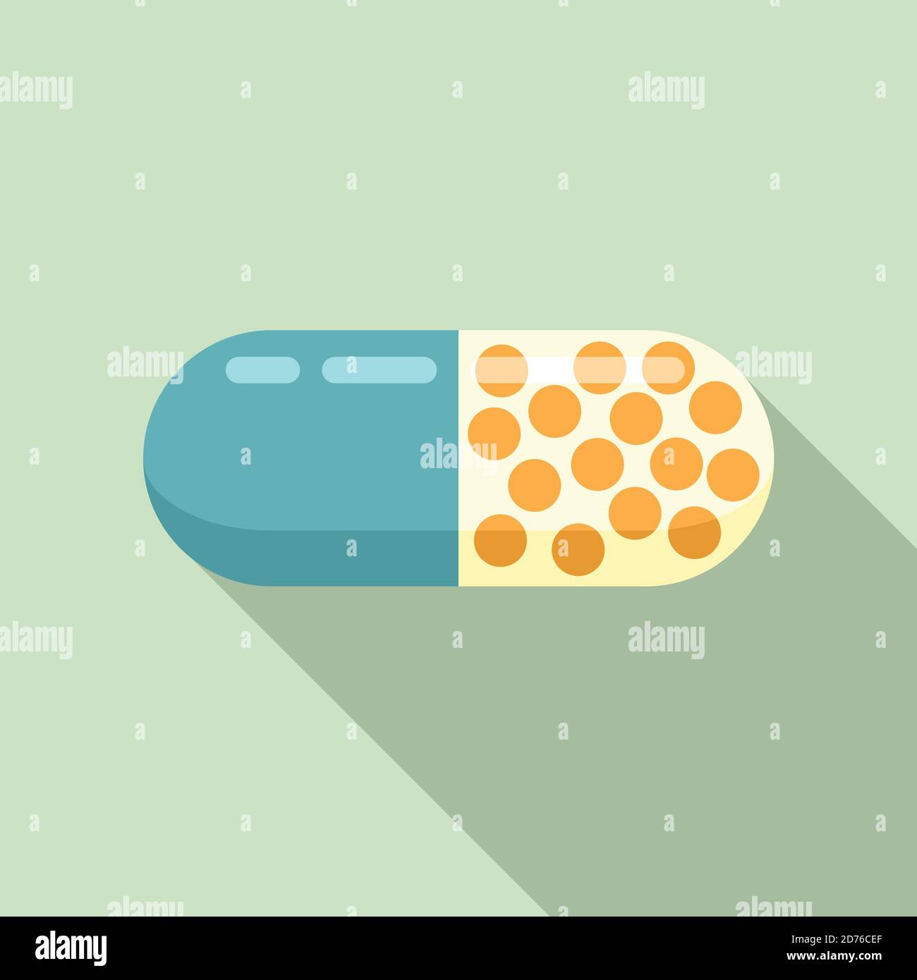 Container pill icon. Flat illustration of container pill vector icon ...