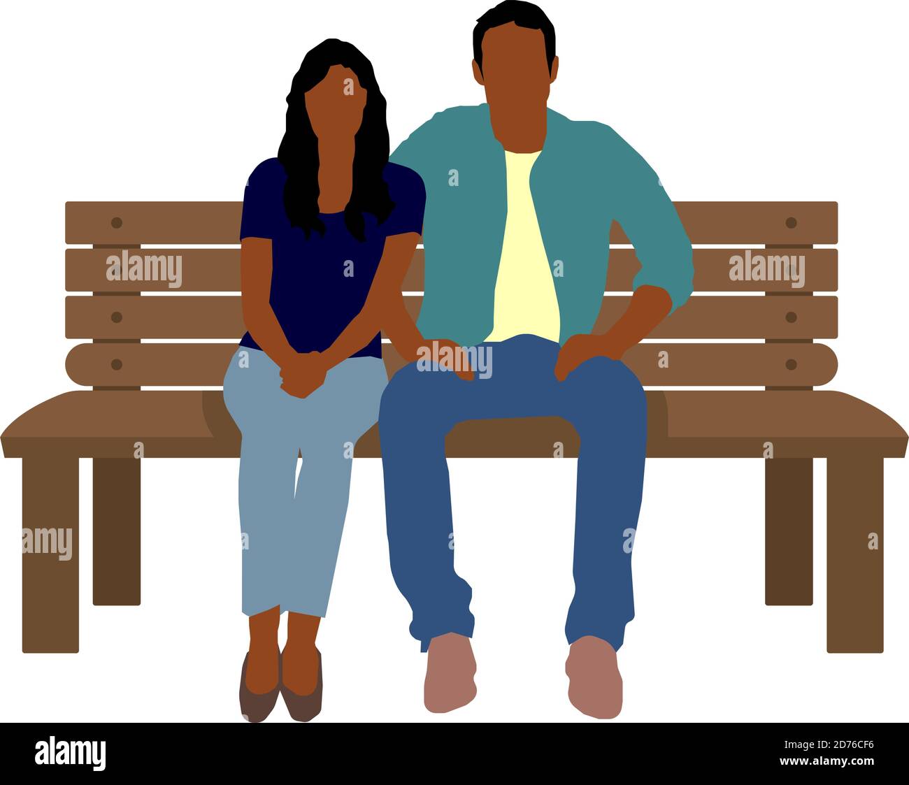 Black People Daily Common Life Silhouette Vector Illustration