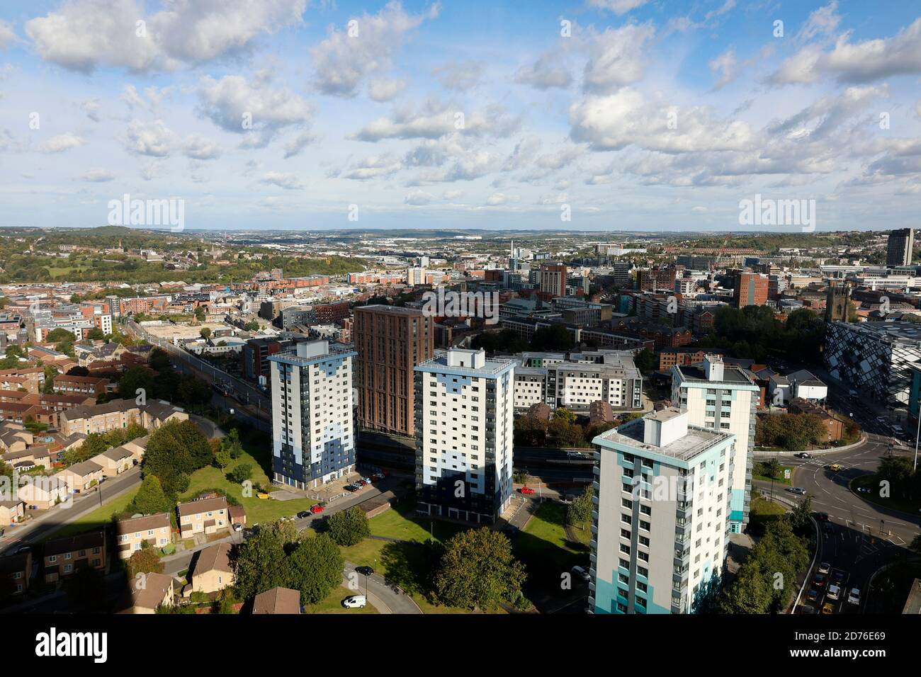 Sheffield city centre aerial hi-res stock photography and images - Alamy