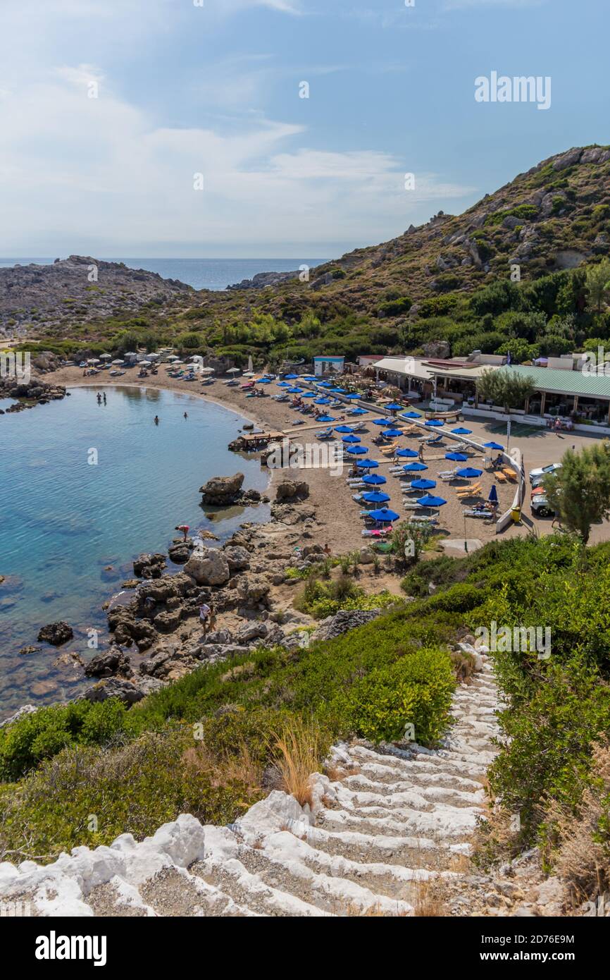 Holiday feeling on the Greek sun island in the eastern Mediterranean ...