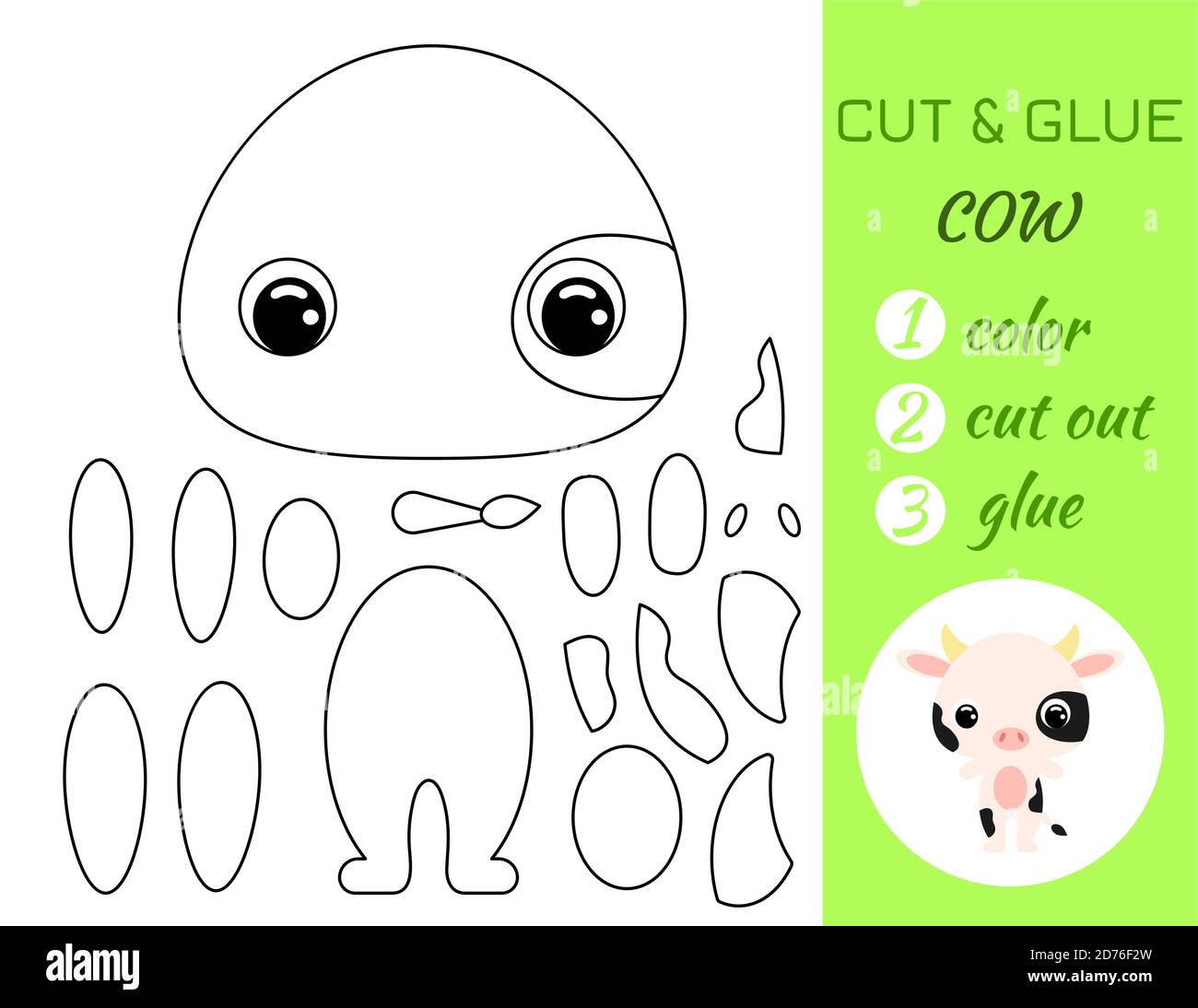 Cow Cut Out Black High Resolution Stock Photography and Images - Alamy