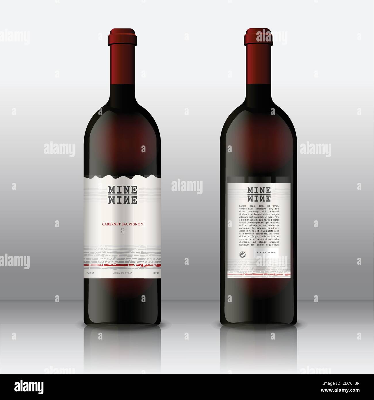 Wine Bottle Back Labels
