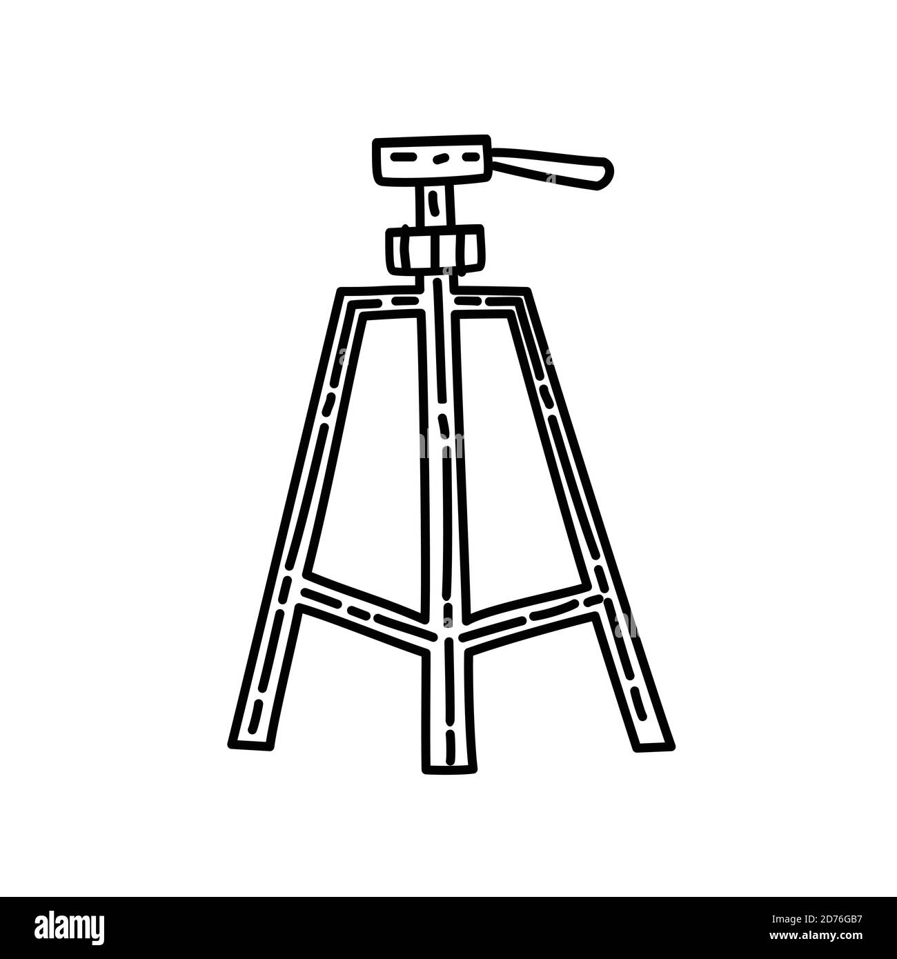 Triport Icon. Doodle Hand Drawn or Black Outline Icon Style Stock ...