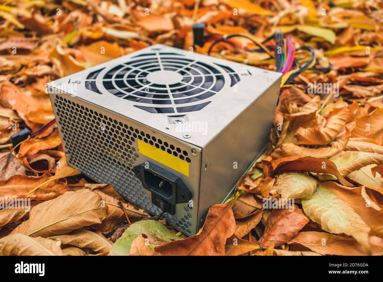 Broken computer, grass hi-res stock photography and images - Alamy