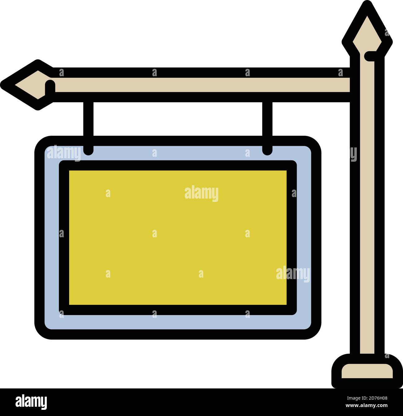 Commercial outdoor advertising icon. Outline commercial outdoor ...