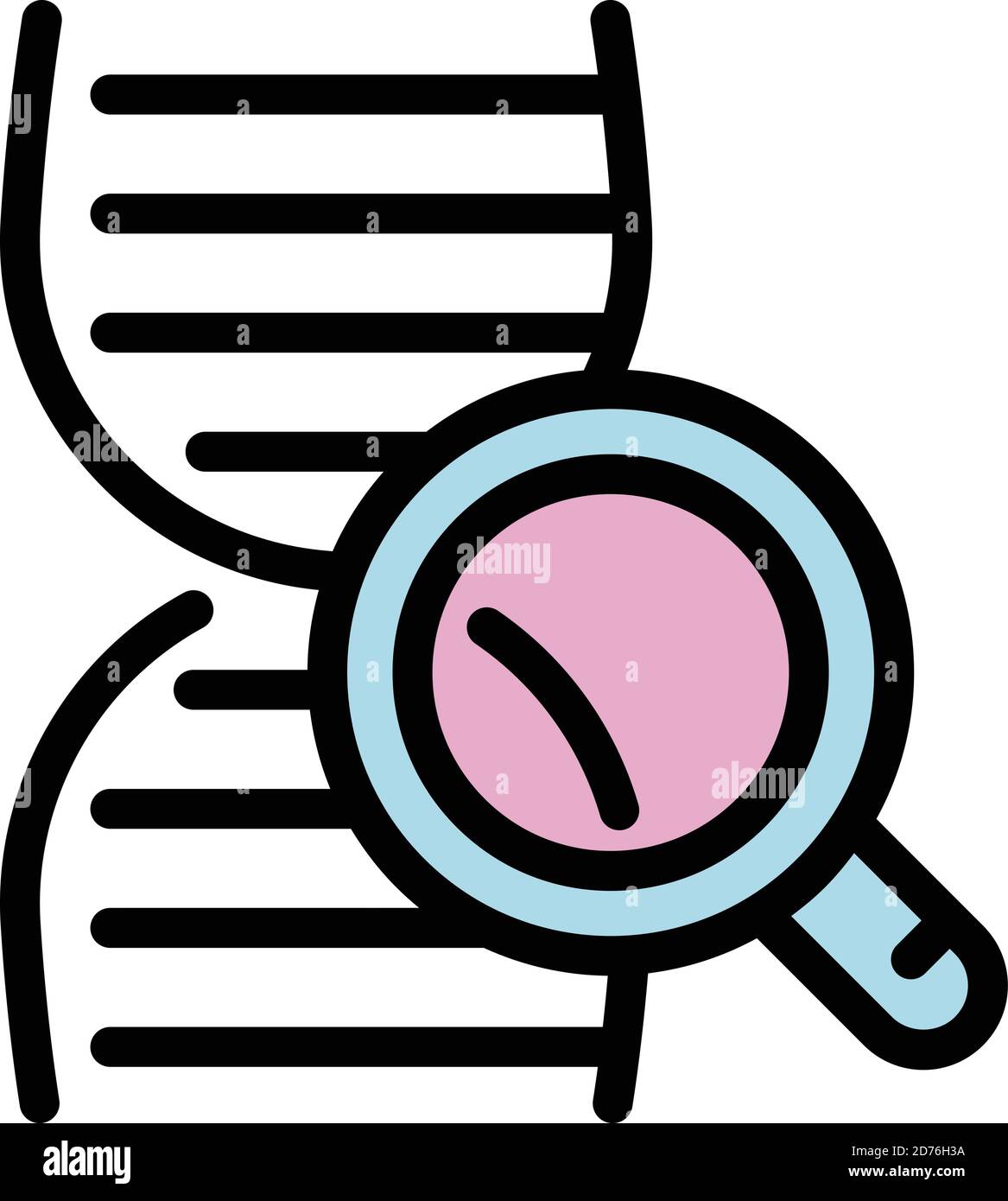 Forensic laboratory dna icon. Outline forensic laboratory dna vector ...