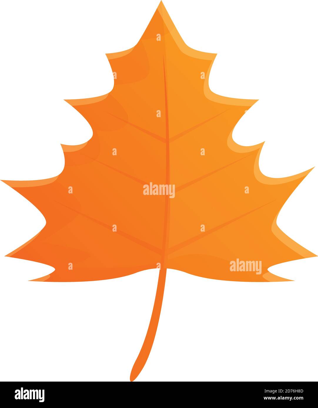 Black maple leaf icon. Cartoon of black maple leaf vector icon for web ...