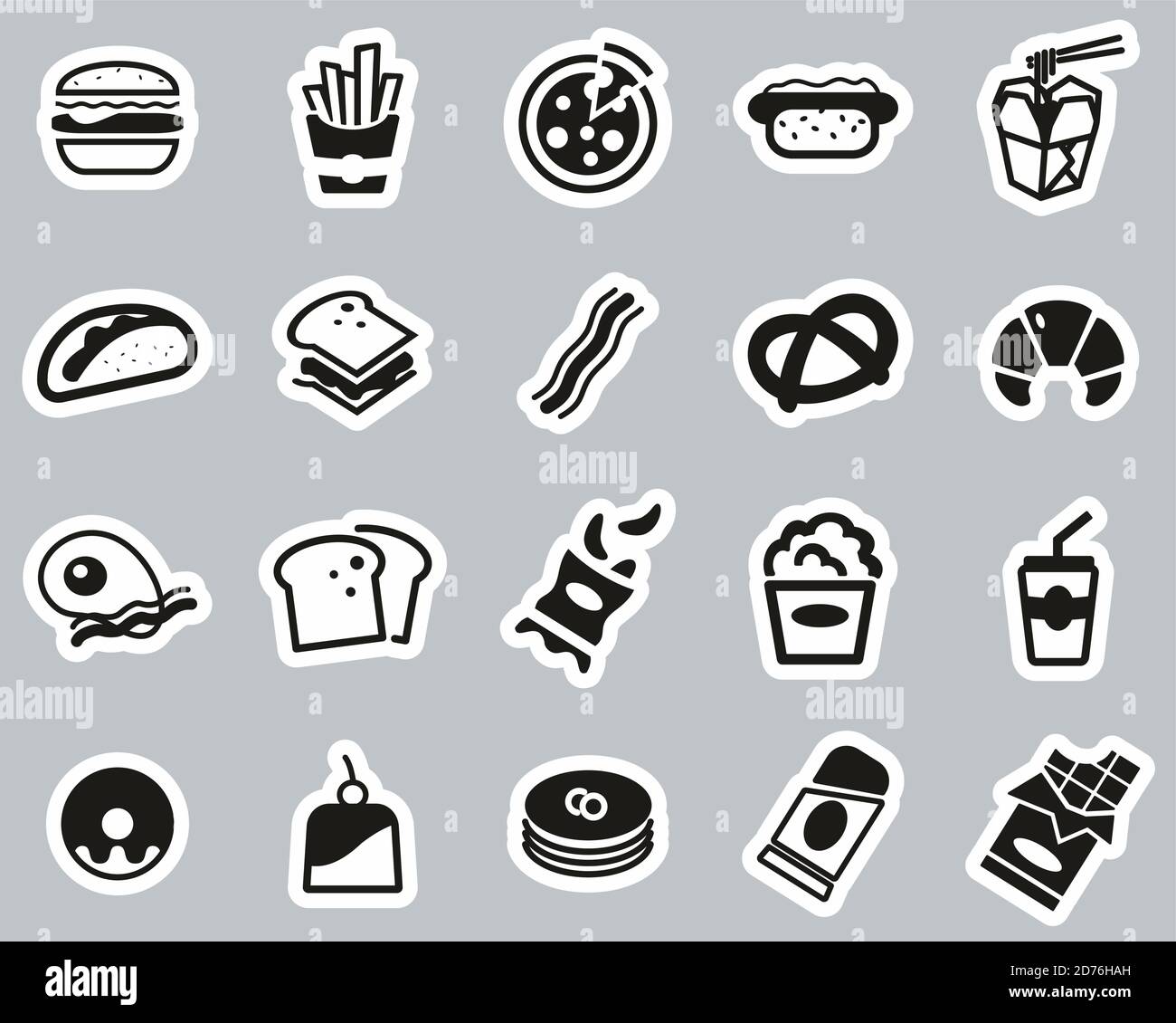 Junk Food Pictures Black And White