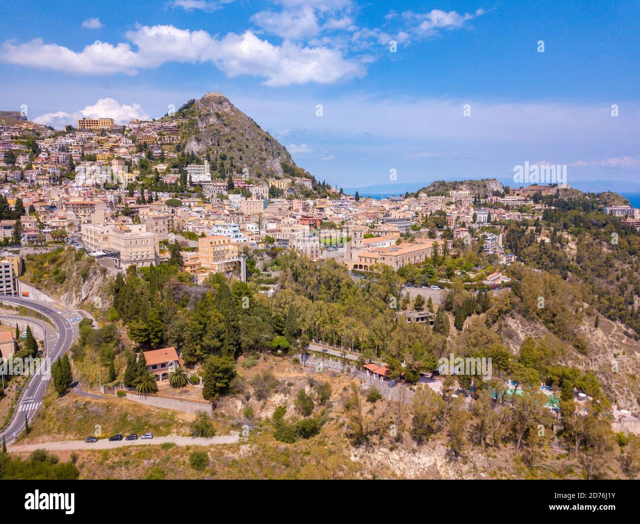 Aerial shot taormina in hi-res stock photography and images - Alamy