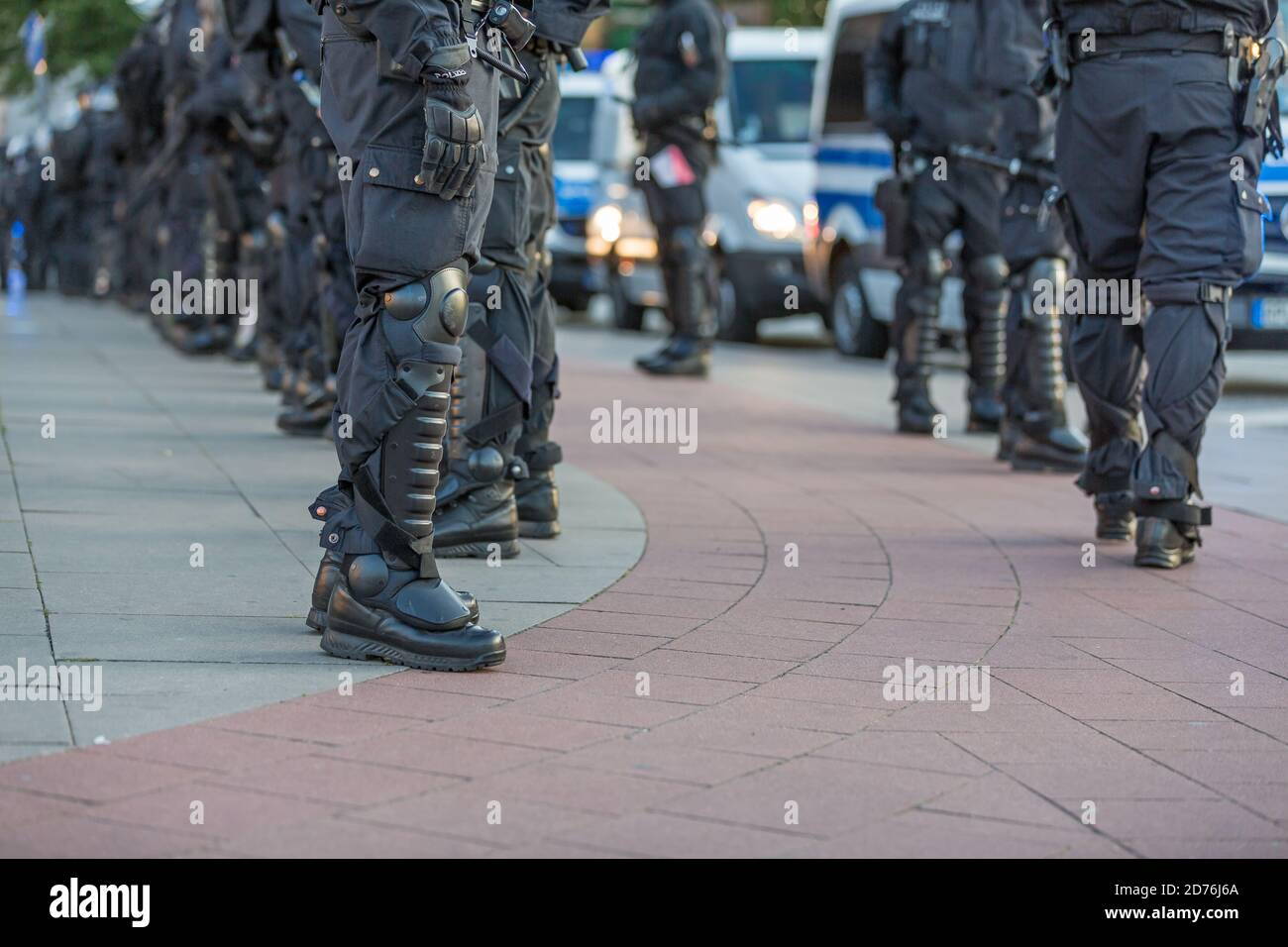 german riot police unit with shinguard Stock Photo - Alamy