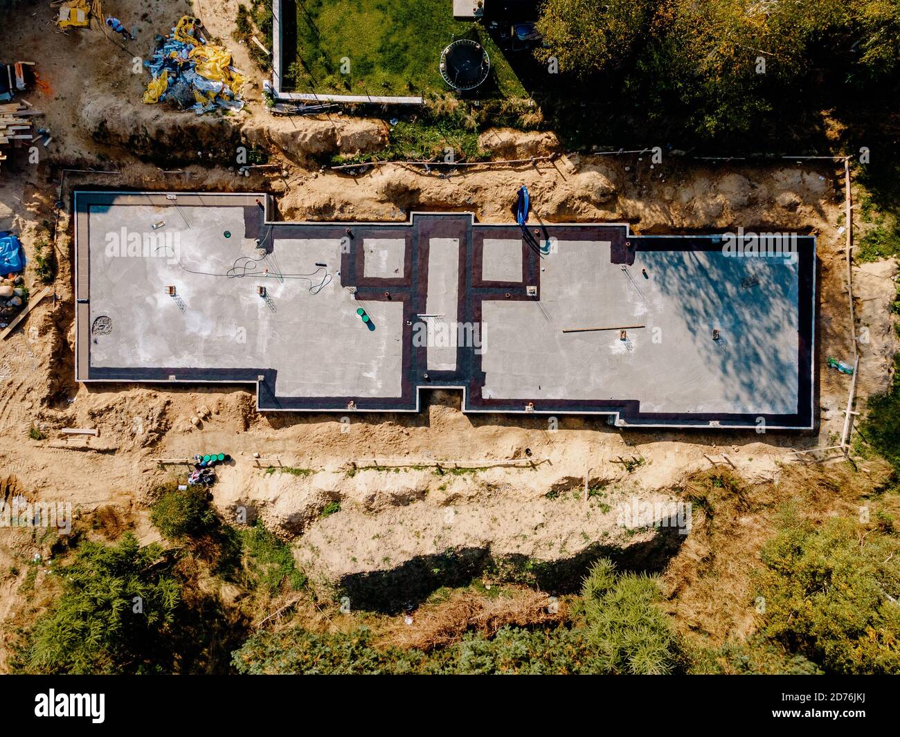 Construction site, aerial view Stock Photo - Alamy