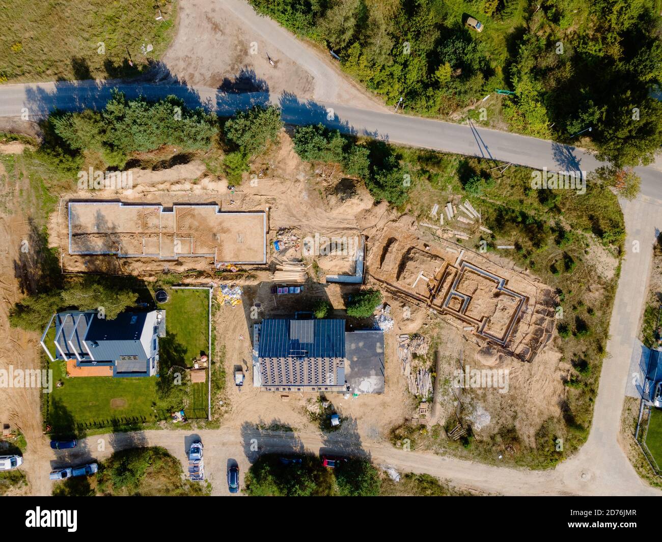 Construction site, aerial view Stock Photo - Alamy