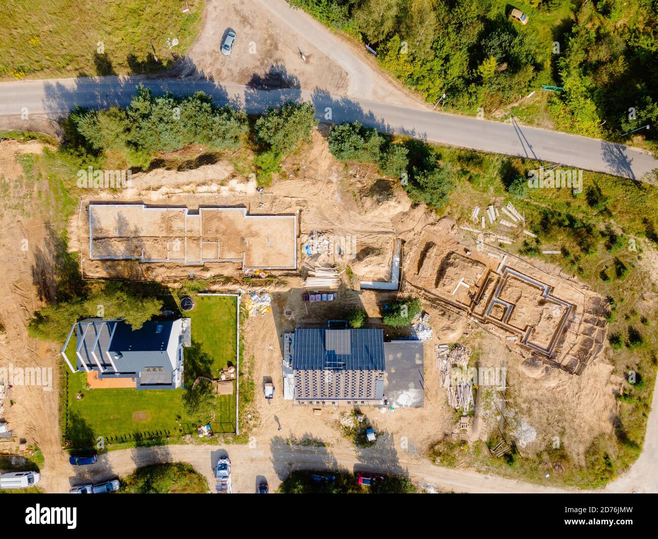 Construction site, aerial view Stock Photo - Alamy
