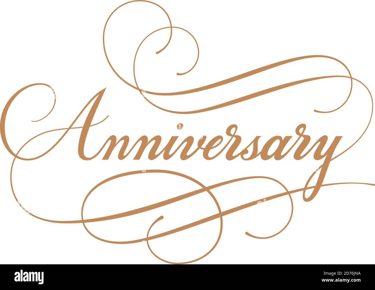 Anniversary calligraphy vector inscription Stock Vector Image & Art - Alamy