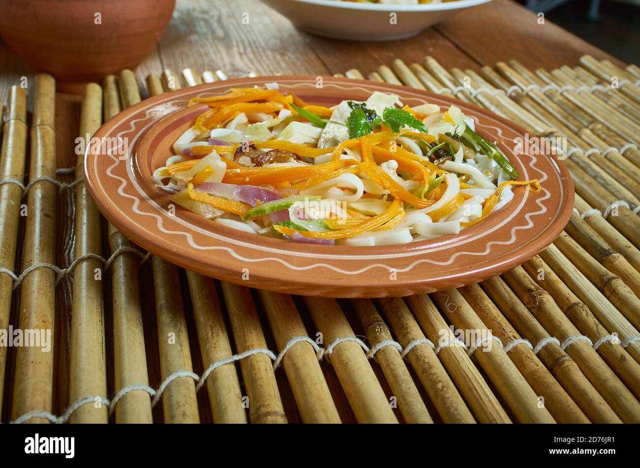 Kya zan hinga chicken consommé dish in Burmese cuisine Stock Photo - Alamy