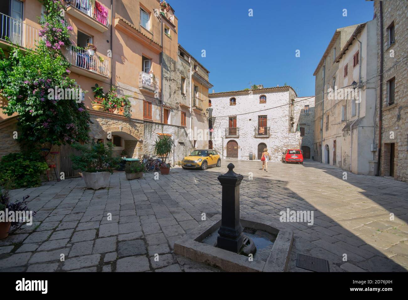 the main square of the historic Jewish quarter (antico quartiere ...