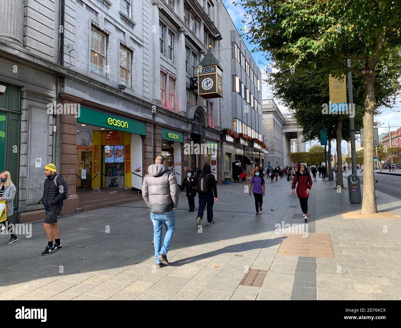 DUBLIN, IRELAND - October 09, 2020 - Dublin Streets During Pandemic ...