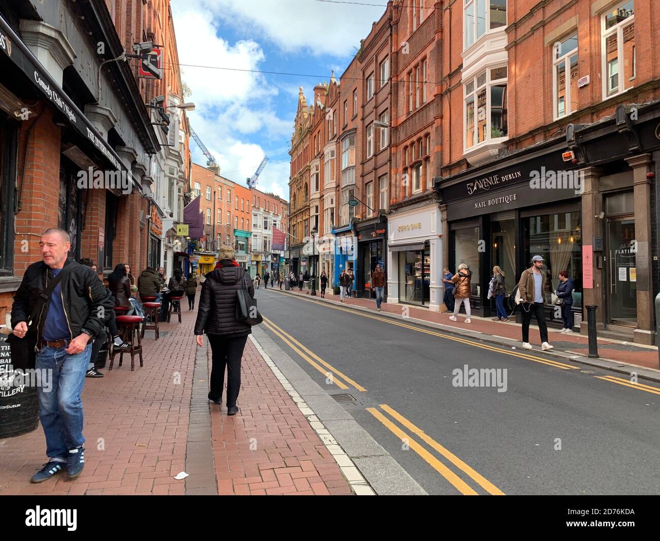 DUBLIN, IRELAND - October 09, 2020 - Dublin Streets During Pandemic ...