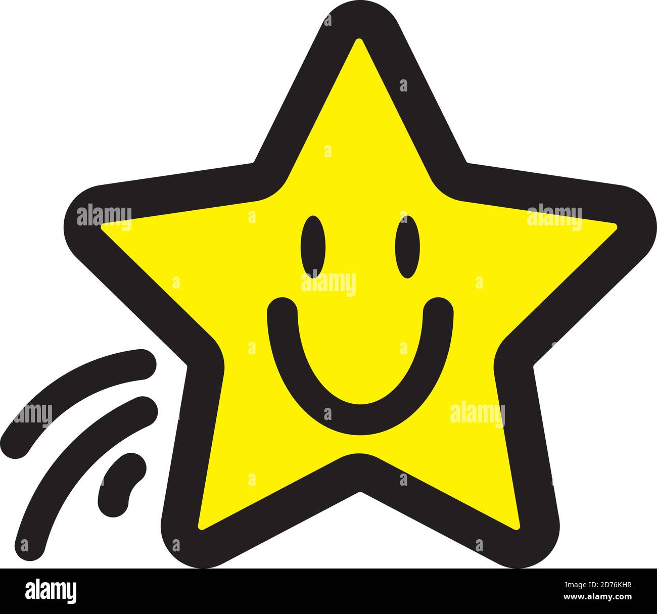 Cartoon star emoji emoticon character hi-res stock photography and ...