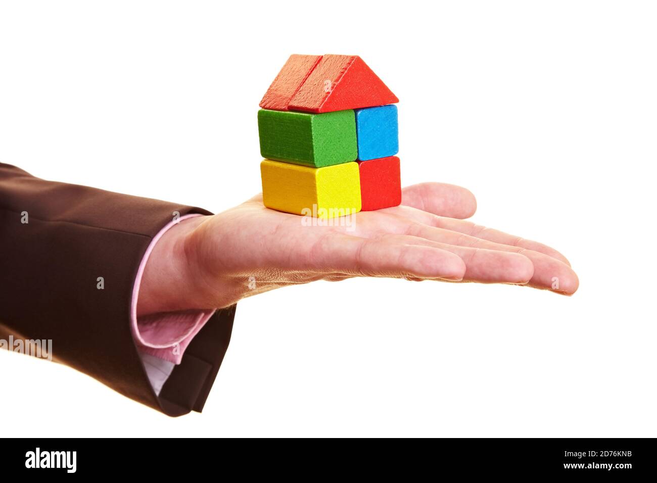 A colorful house made of building bricks Stock Photo - Alamy