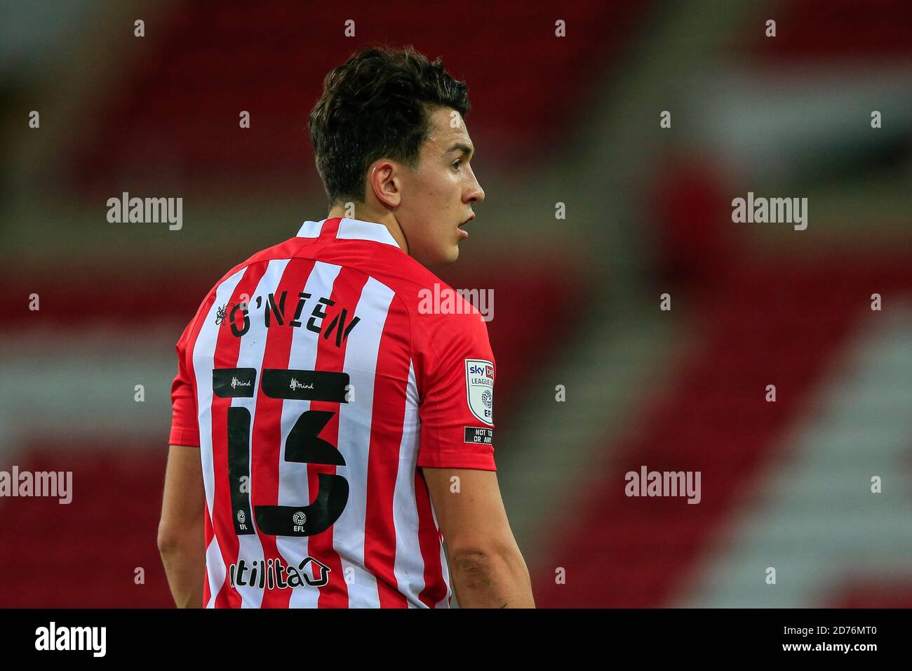 Luke O'Nien (13) of Sunderland in action Stock Photo - Alamy
