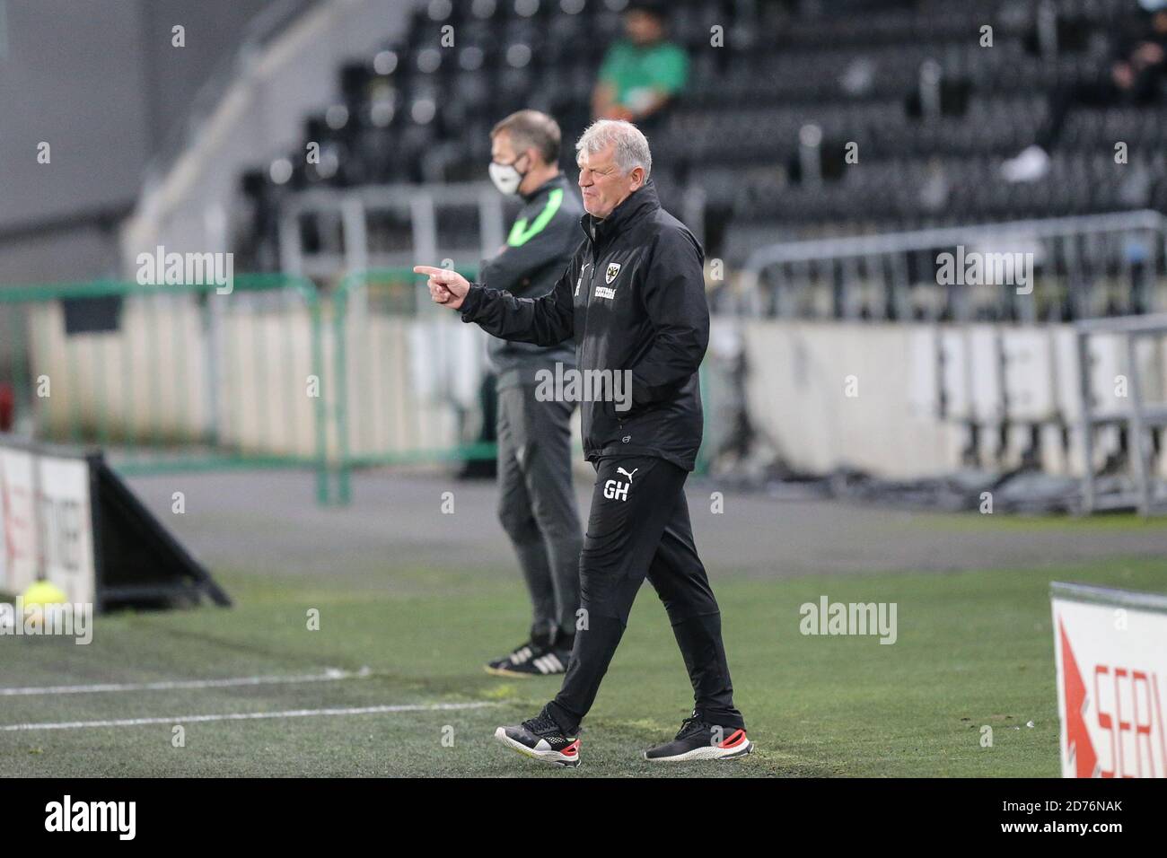 Glyn Hodges manager of AFC Wimbledon during the game Stock Photo - Alamy