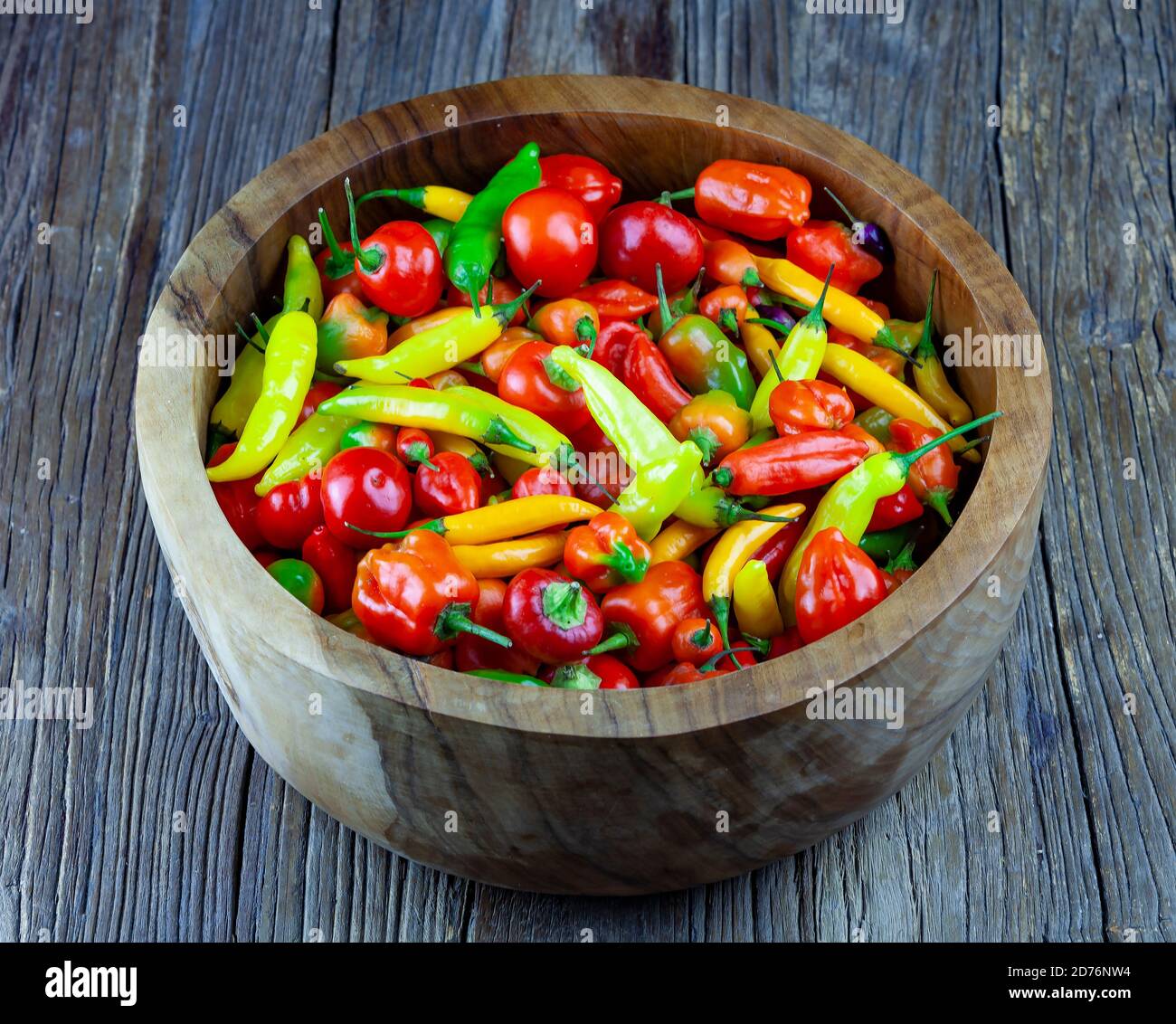 Assorted fresh and fiery hot chili peppers Stock Photo - Alamy