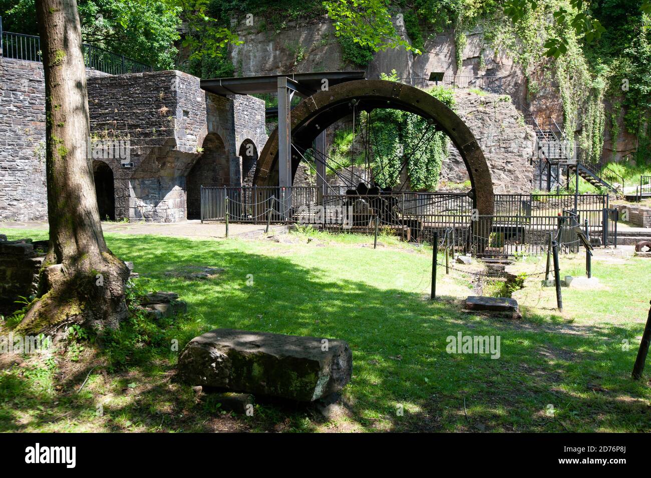 The Waterwheel at Aberdulais Tin Works and Waterfall, Blaenhonddan ...