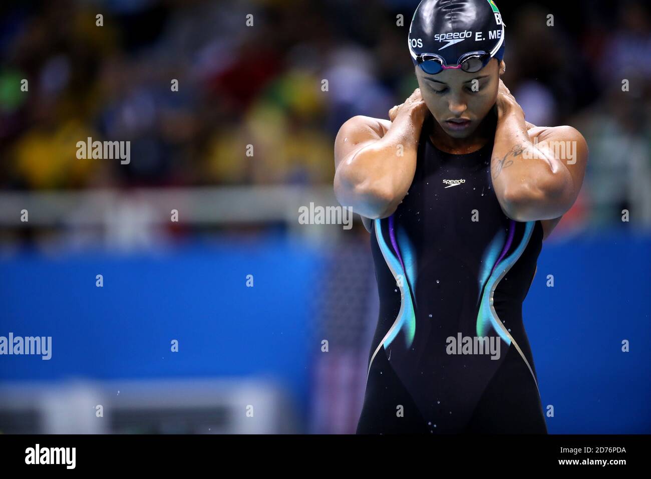Rio de Janeiro, Brazil. 12th Aug, 2016. Etiene Medeiros (BRA) Swimming ...