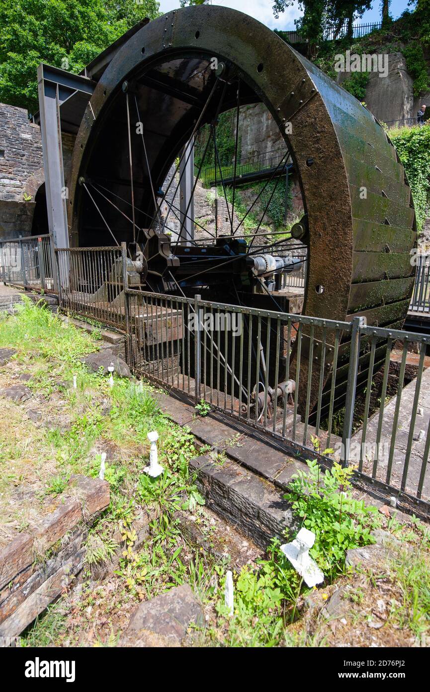 The Waterwheel at Aberdulais Tin Works and Waterfall, Blaenhonddan ...