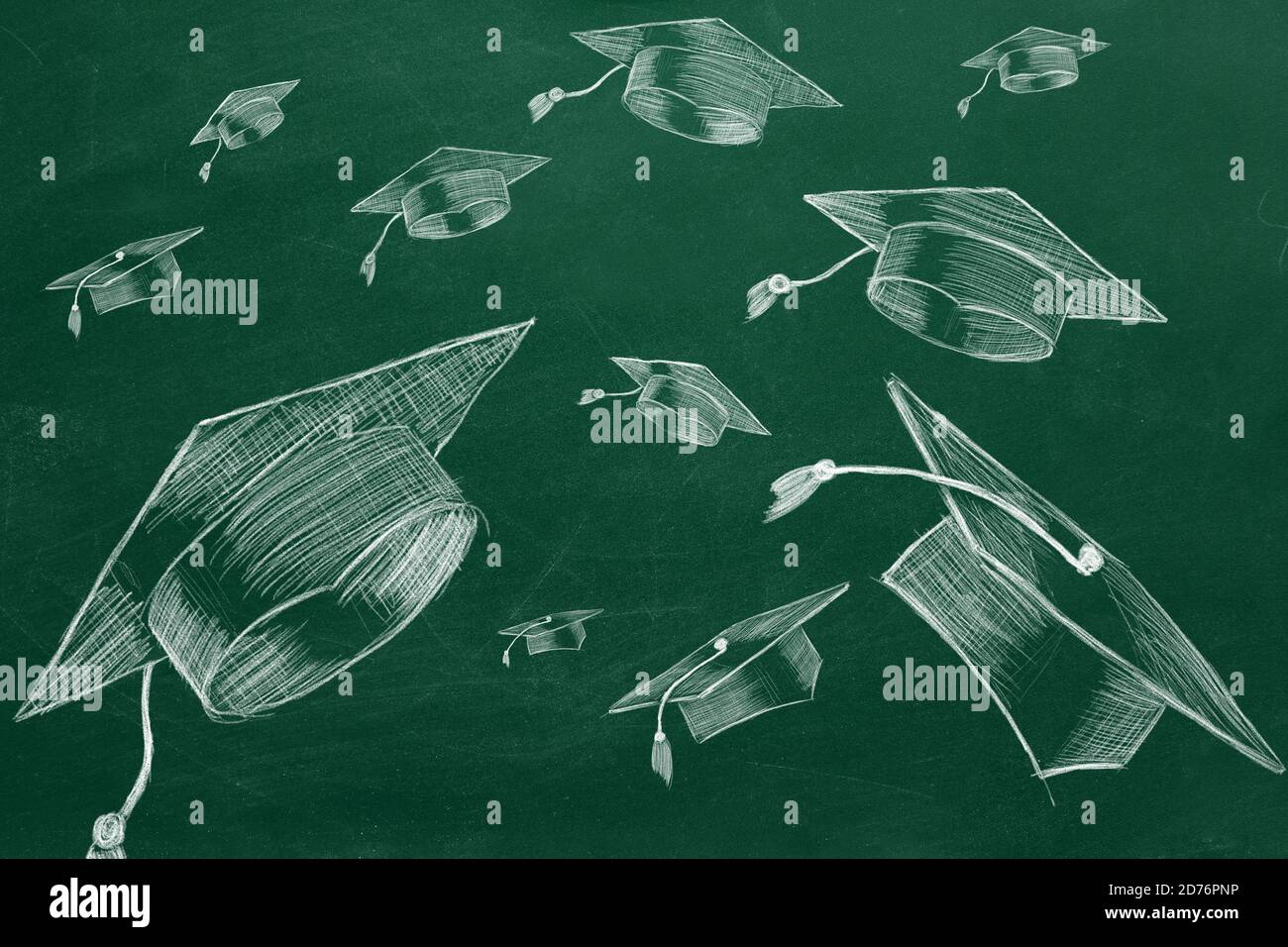 University graduates throwing academic caps up Stock Photo - Alamy