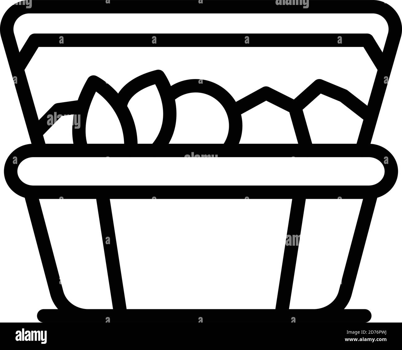 Lunch box icon. Outline lunch box vector icon for web design isolated ...