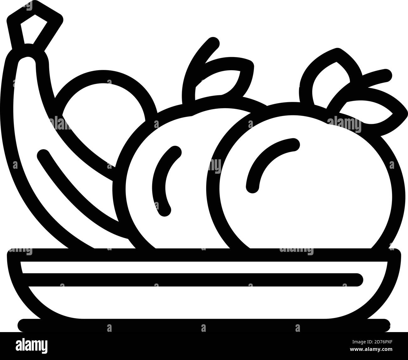 Fresh fruits icon. Outline fresh fruits vector icon for web design ...